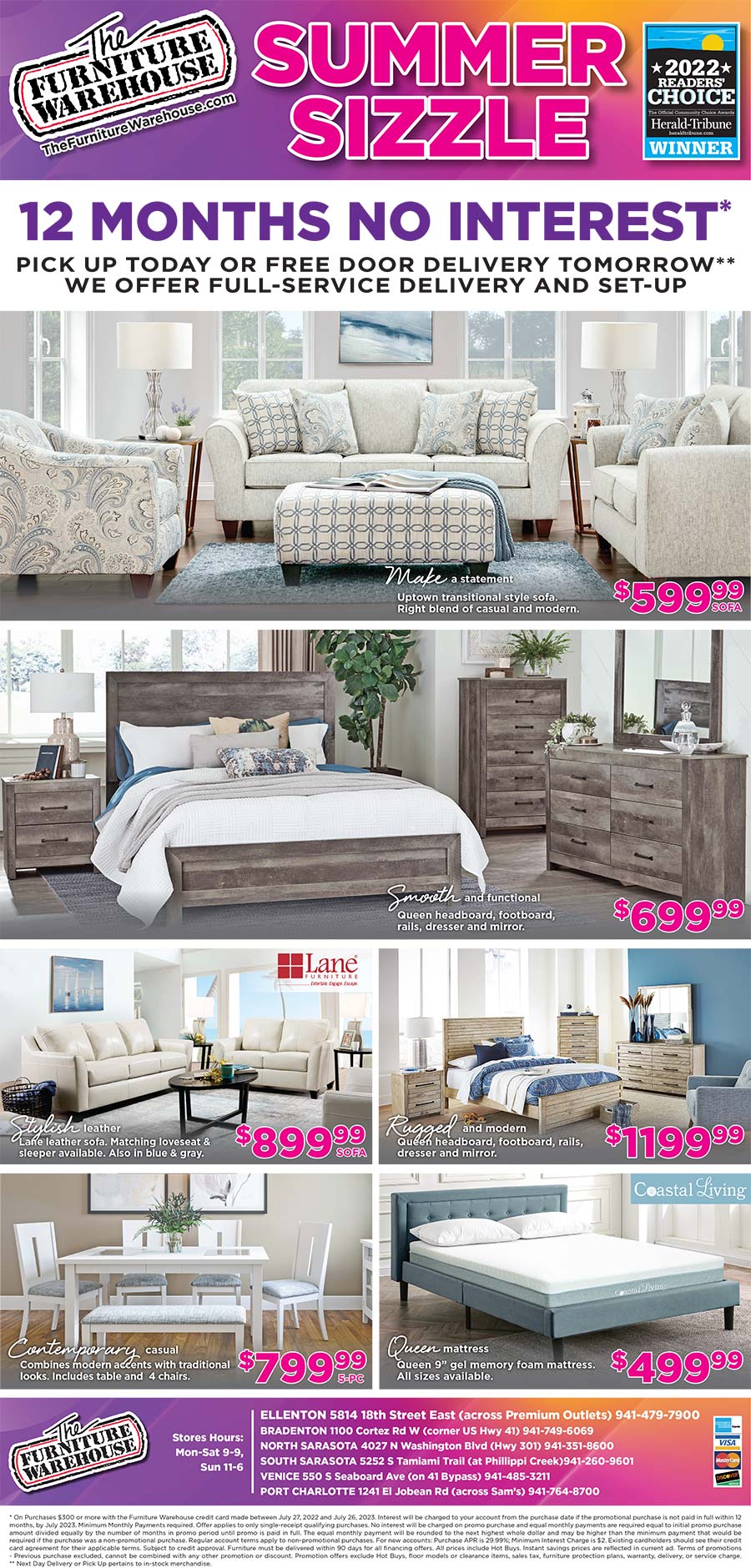 The Furniture Warehouse Weekly Ads | Visit Our Showrooms For More Great ...