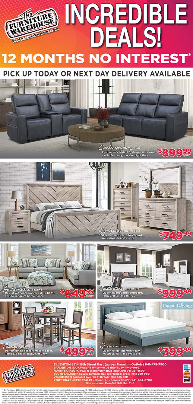 The Furniture Warehouse Weekly Ads | Furnish Your Life